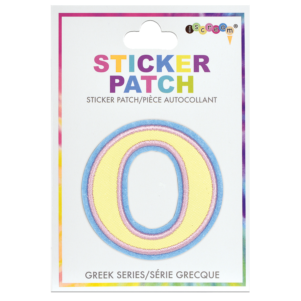 Omicron Greek Letter Sticker Patch | Iscream